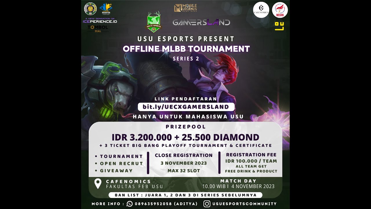 UEC x GAMERSLAND MLBB OFFLINE TOURNAMENT SERIES 2 - YouTube