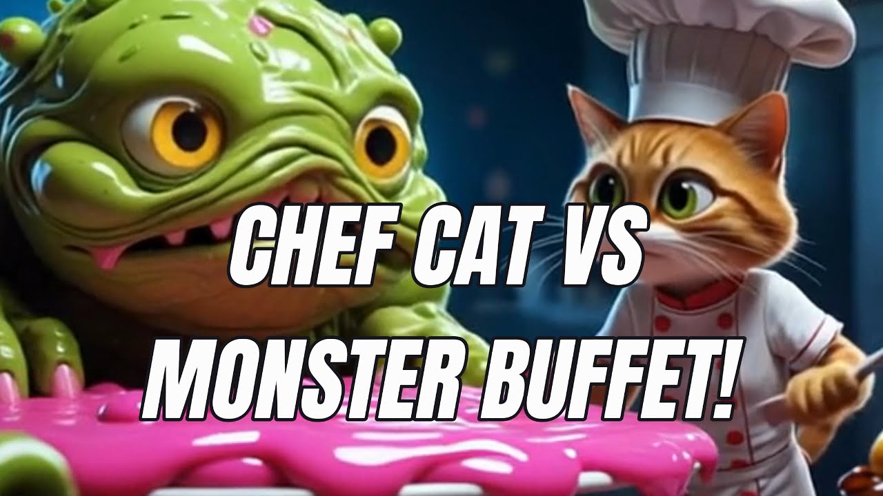 Chef Cat Saves the Day at the Monster Buffet! 🐱🍕 - YouTube