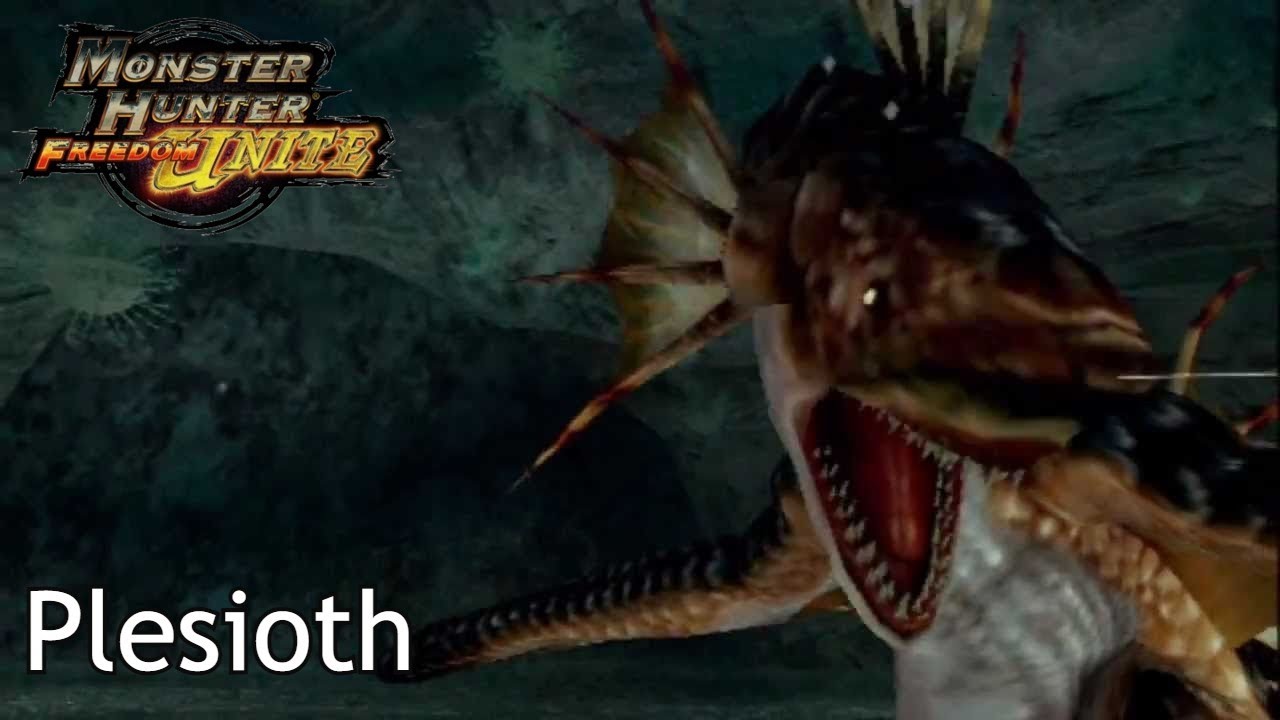 Monster Hunter Freedom Unite | Plesioth Boss Fight #9 - YouTube