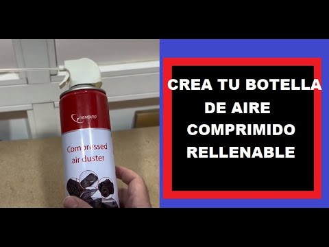 Tu bote de aire comprimido rellenable - YouTube