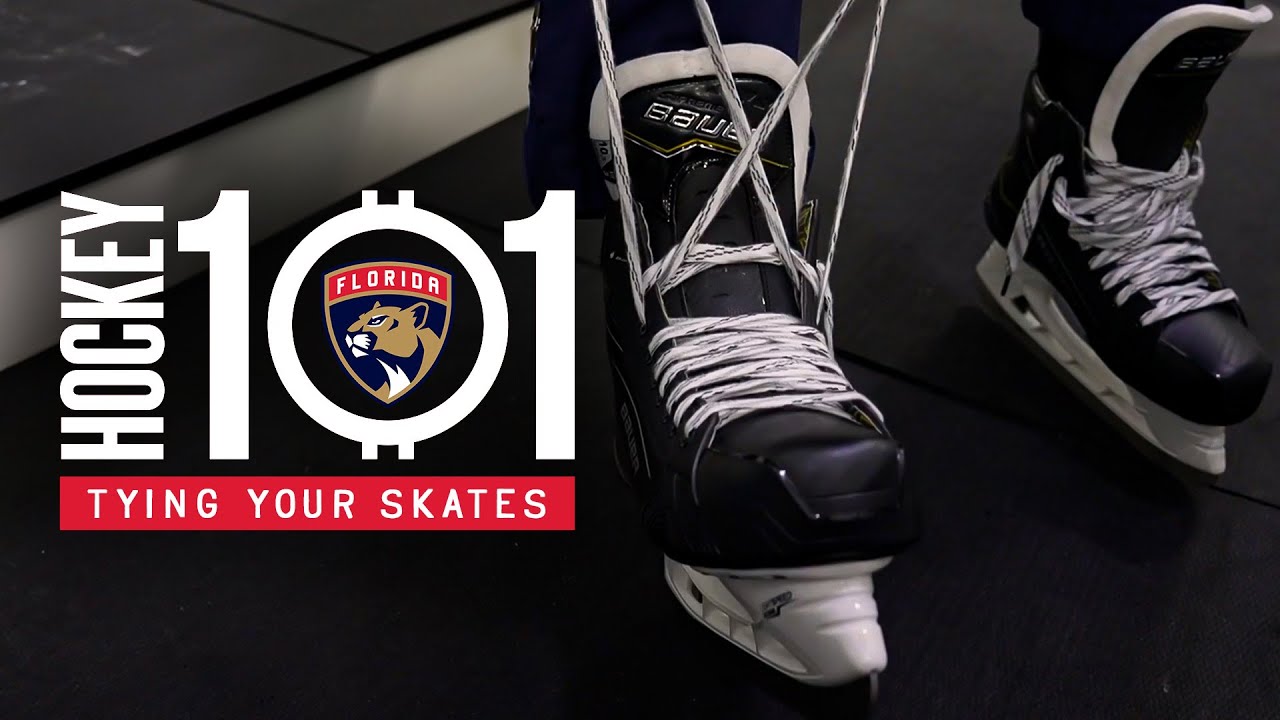 How to tie your skates ⛸️ | Hockey 101 - YouTube