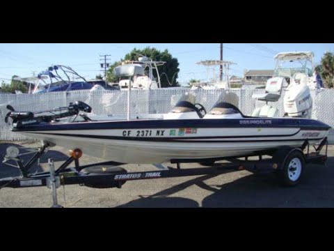 Stratos 285 Pro Elite Bass Boat - 2007 Evinrude ETEC - YouTube