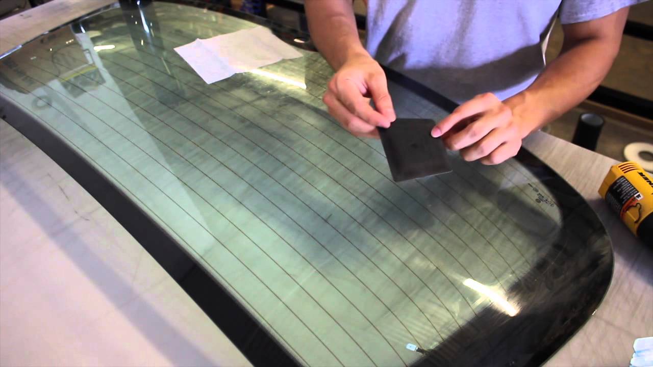 Dry Shrink: How to Prep the Back Window - Par 1 of 4: Dryer Sheet ...