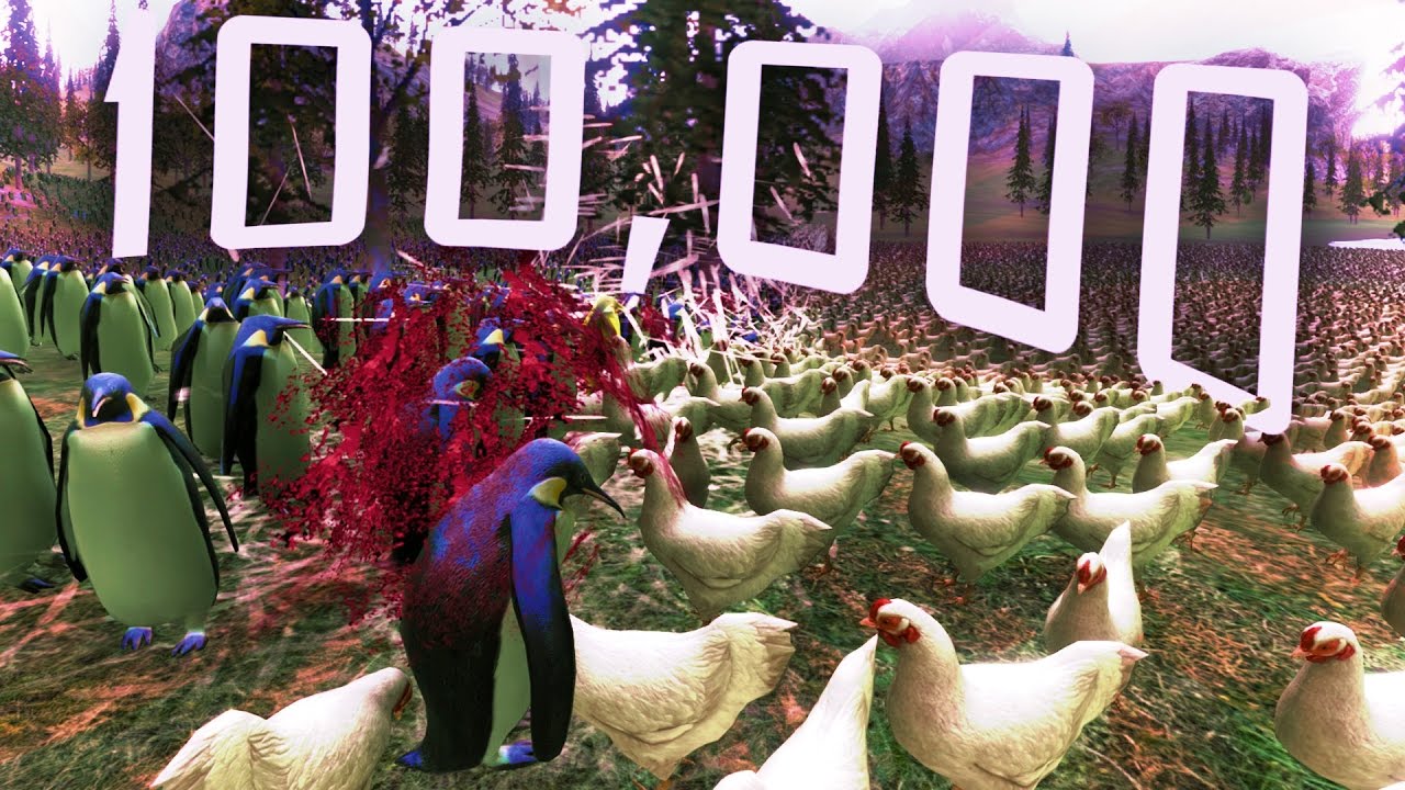 100,000 CHICKENS vs. PENGIUNS!!?! - Ultimate Epic Battle Simulator ...