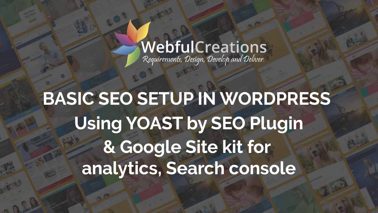 Basic SEO setup in your WordPress website and Connect Google Site kit ...