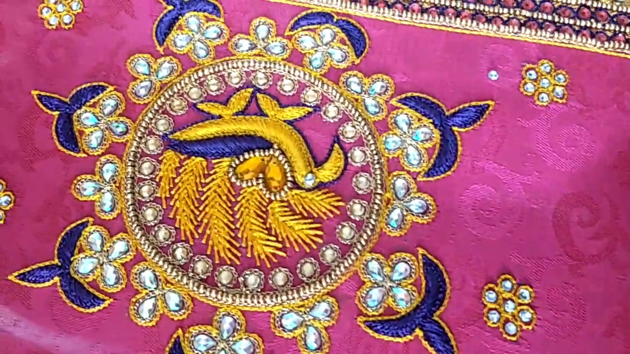 latest maggam work design - YouTube