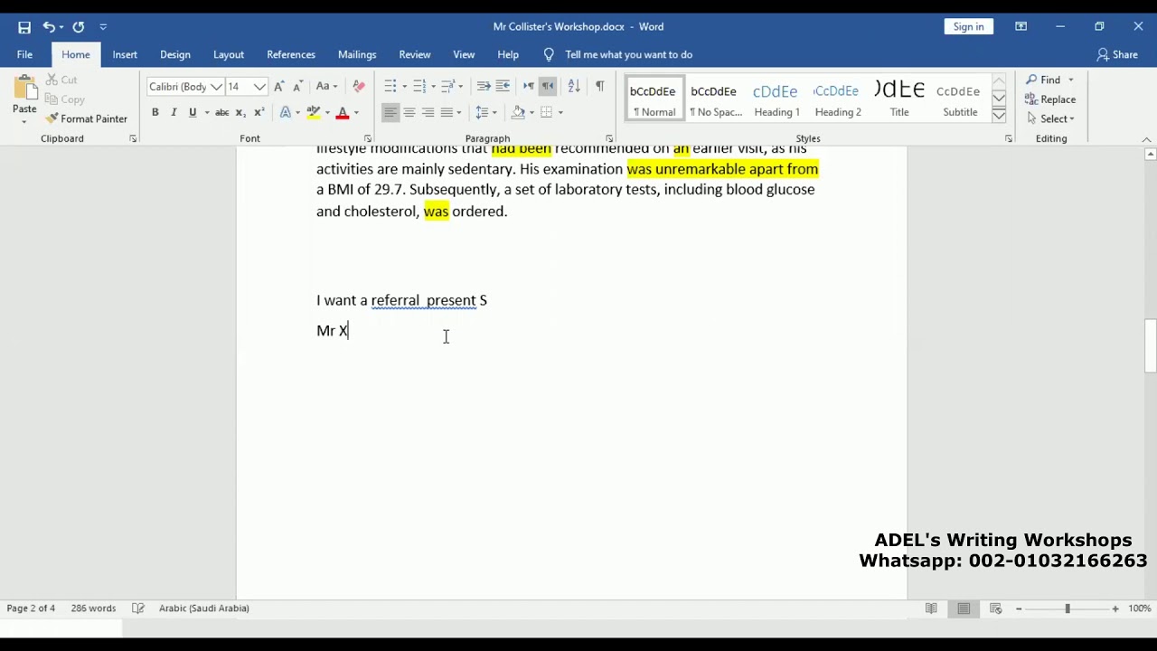 ADEL's OET Writing Workshops - Reported Speech - YouTube