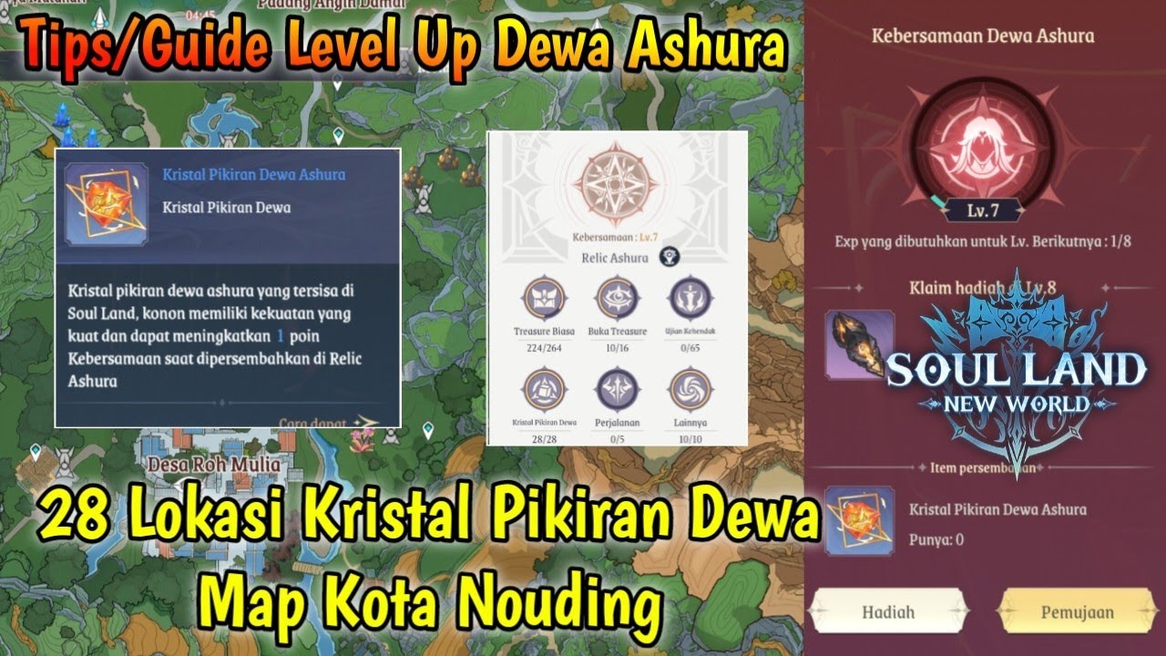 28 Lokasi Kristal Dewa Ashura Map Kota Nouding - Soul Land: New World ...