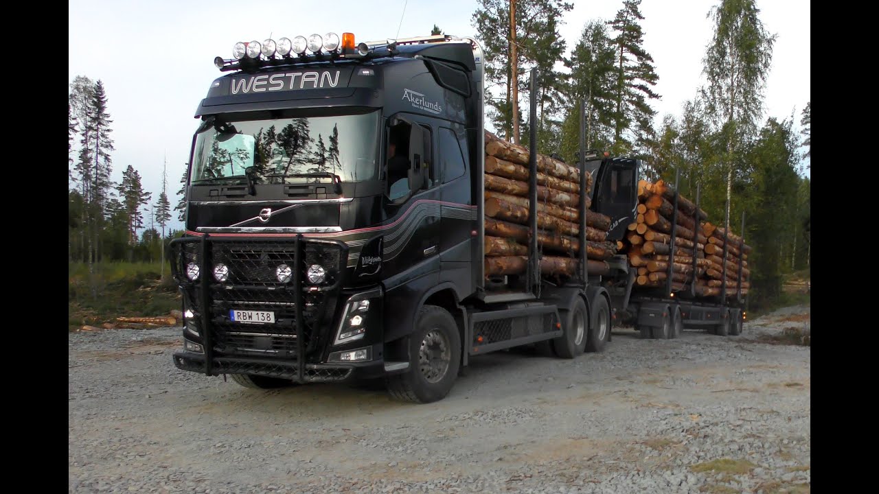 Volvo FH16 650 6X4 Timber Truck Drive Off (4K) - YouTube