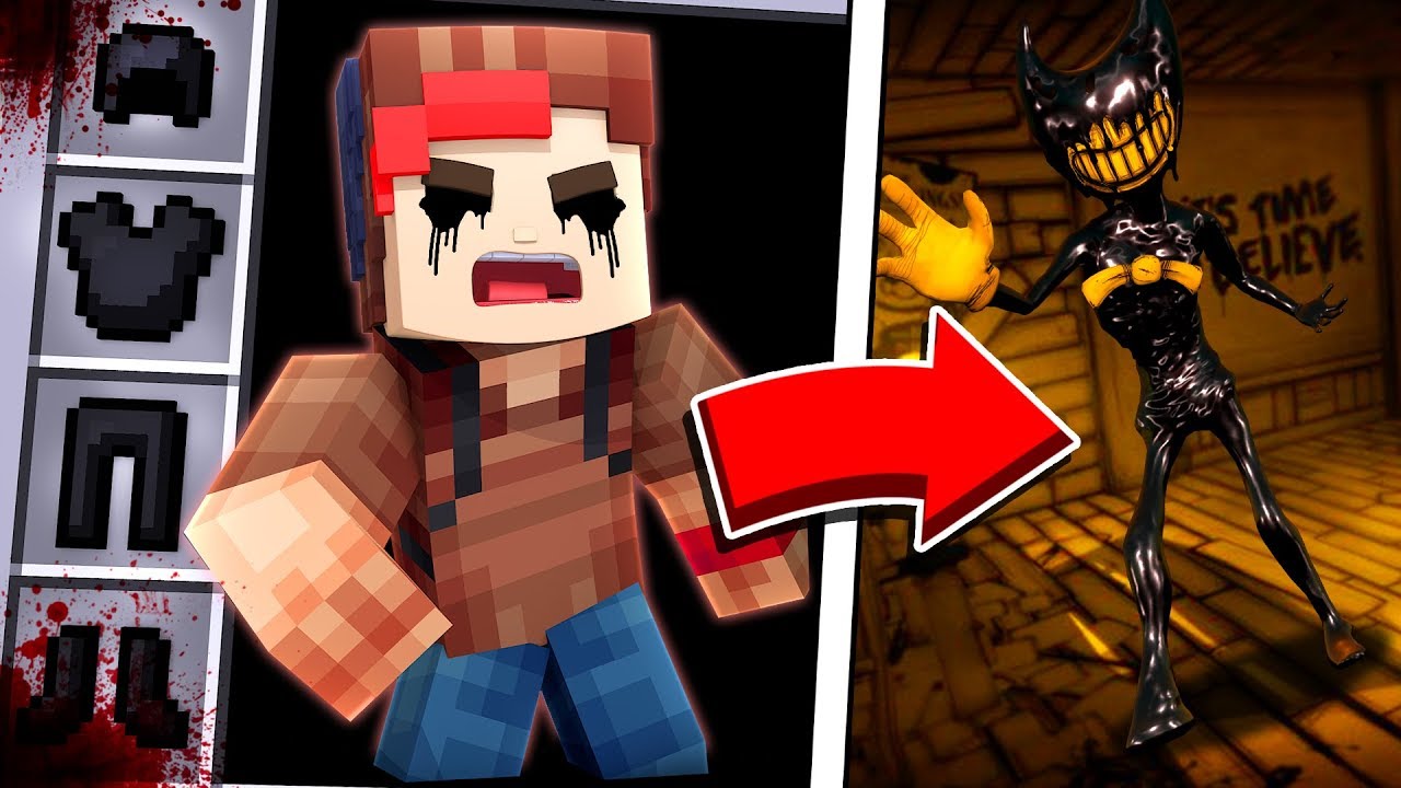 Minecraft - HOW TO BECOME BENDY FROM BENDY AND THE INK MACHINE CHAPTER ...