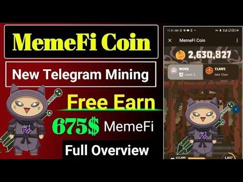 MemeFi Coin New Mining Project|| MemeFi Coin Full Overview|| How to Mine MemeFi Coin| Online ...