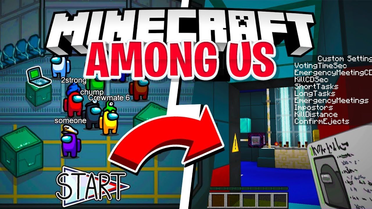 AMONG US SU MINECRAFT SERVER CUBECRAFT - YouTube