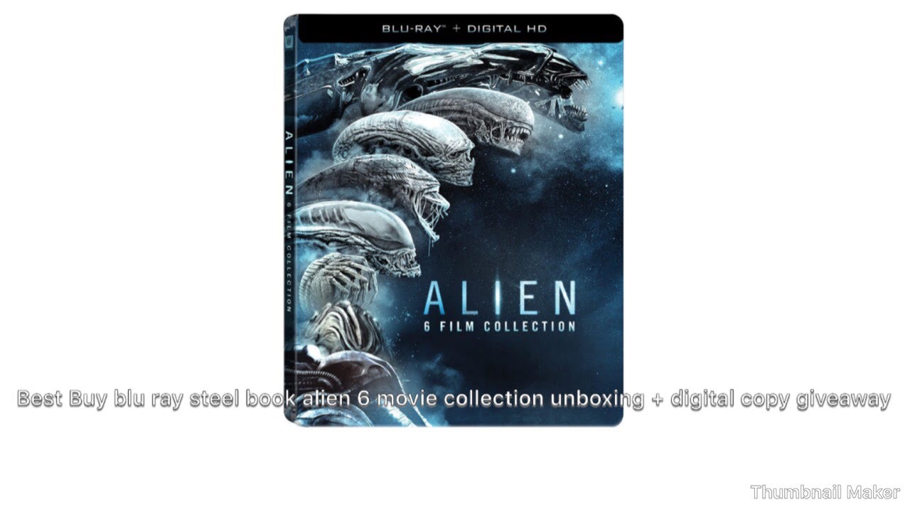 Best Buy blu ray steel book alien 6 movie collection unboxing + digital ...