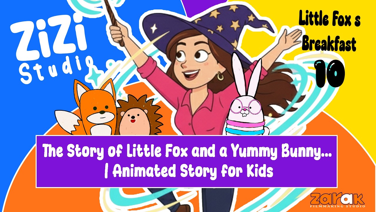 The Story of Little Fox and a Yummy Bunny... | Animated Story for Kids ...