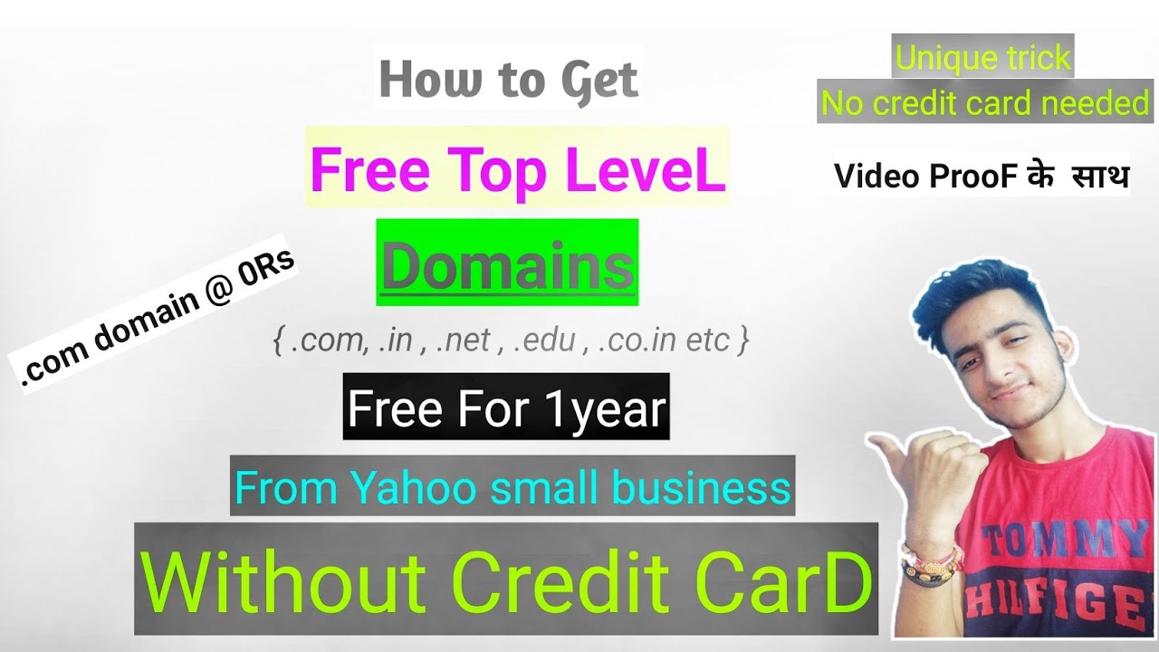 How to get FREE Top Level domains(.com,.in,.edu,.co.in etc) without ...