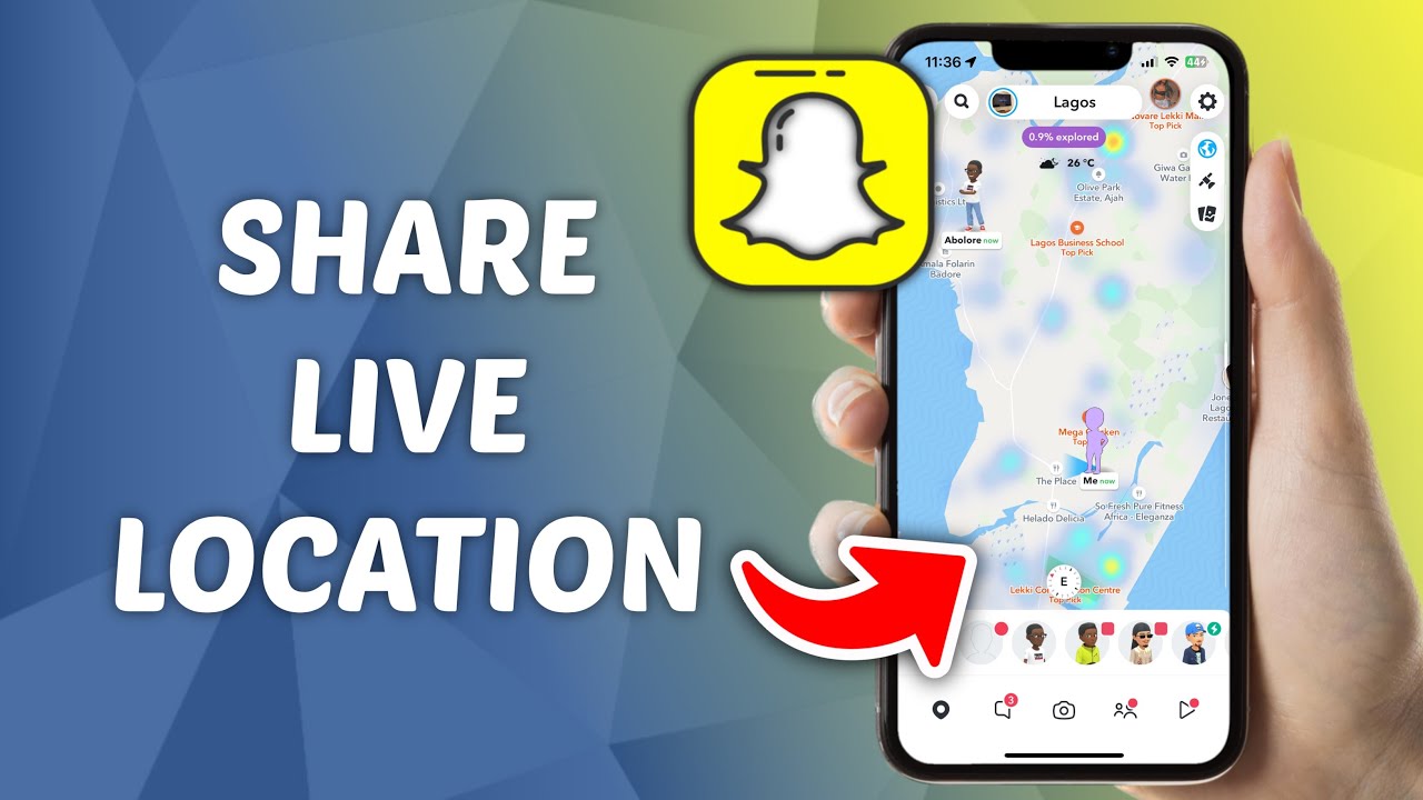 How to Share Your Live Location on Snapchat - YouTube
