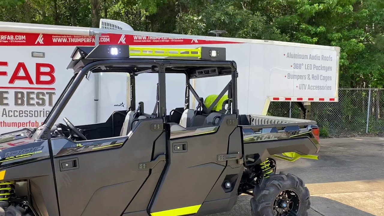 2020 Polaris Ranger HighLifter Thumper Fab Audio Roof - YouTube