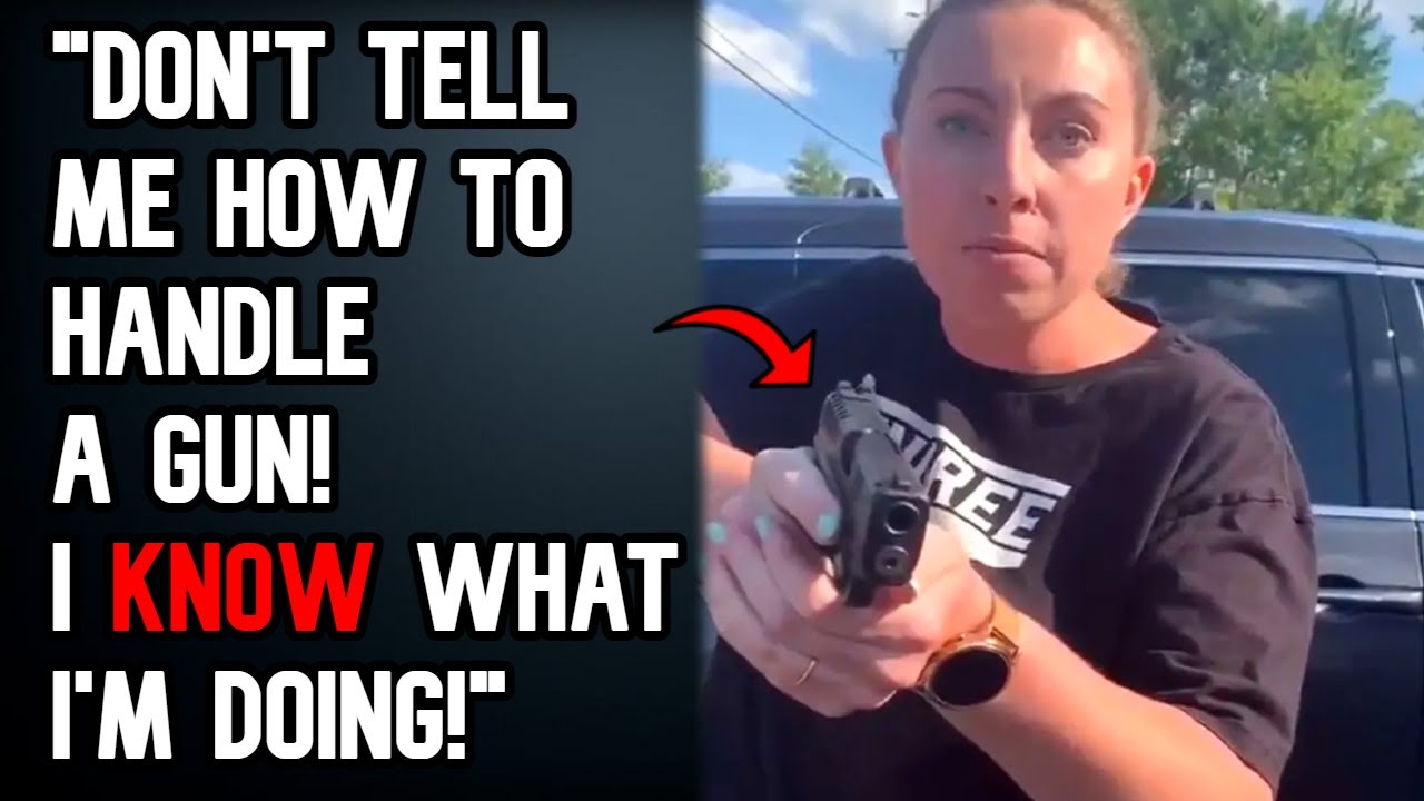 Karen Points GUN At Me At Shooting Range, HUGE Mistake! - r ...