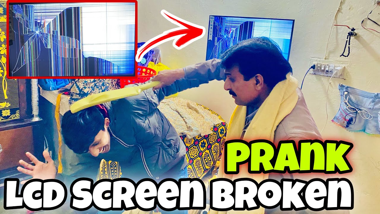 Lcd Screen Cracked Broken Prank 🤣 Prank On Mom And Dad 🤬 - YouTube
