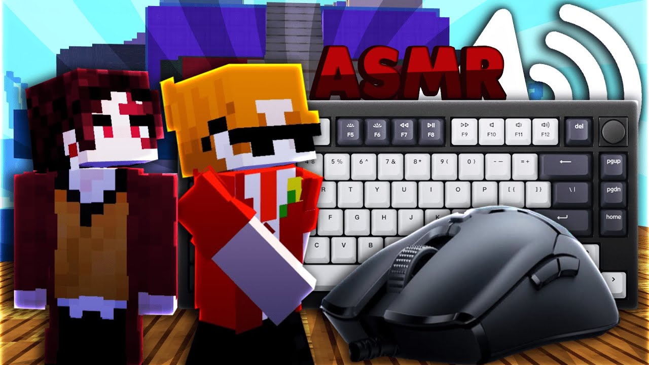 Custom Keyboard + Mouse Sounds w/Rusty | Cubecraft Eggwars ASMR - YouTube