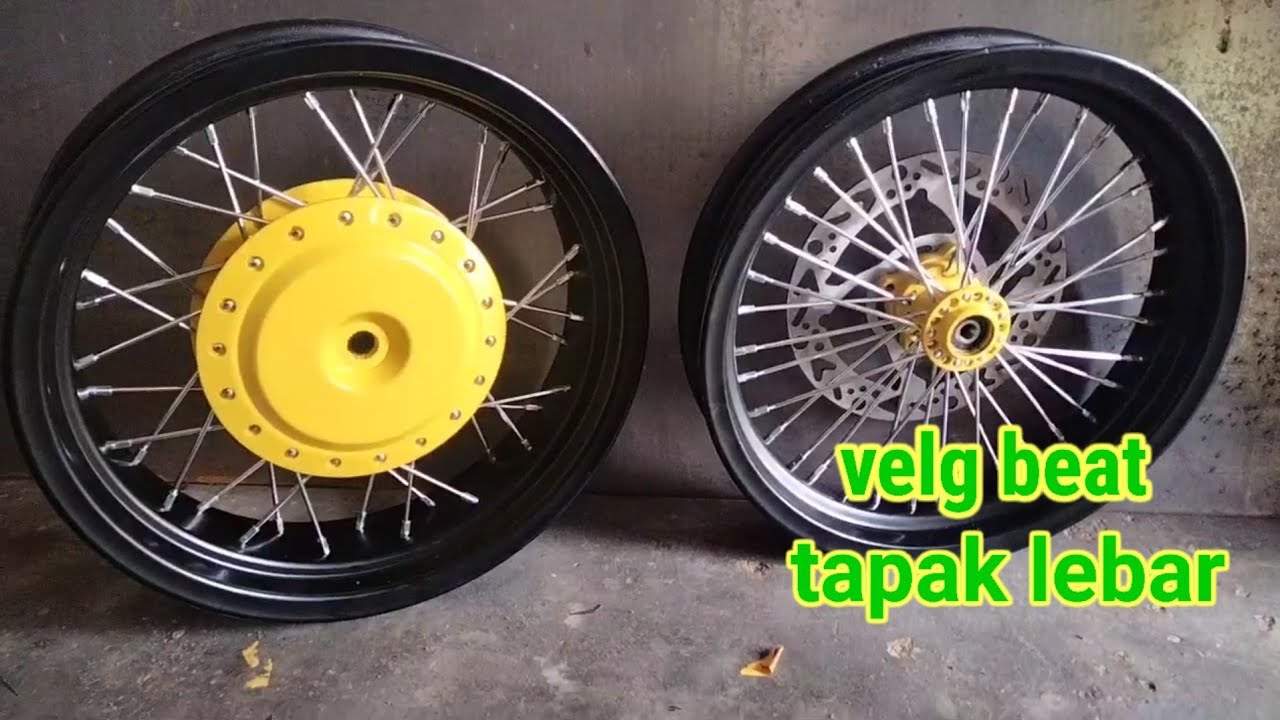 Velg beat jari-jari RING14 // RESTORASI VELG - YouTube