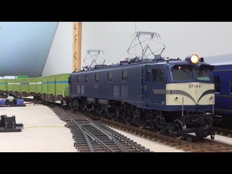 EF58 47 貨物列車 OJゲージ 鉄道模型 - YouTube