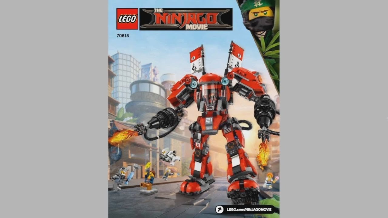 2017 LEGO Ninjago 70615 Fire Mech - instruction timelapse - YouTube