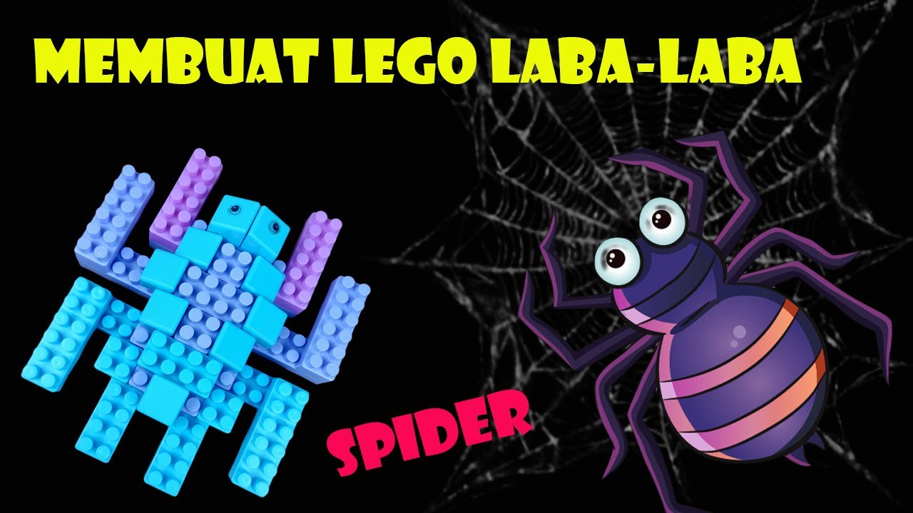 Cara Membuat Lego Laba-laba - Blok Lego - Oyyan TV - YouTube