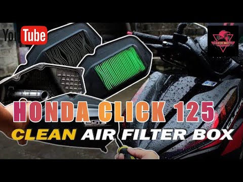 PAANO LINISIN AT PALITAN ANG AIR FILTER NG HONDA CLICK 125 | D.I.Y ...