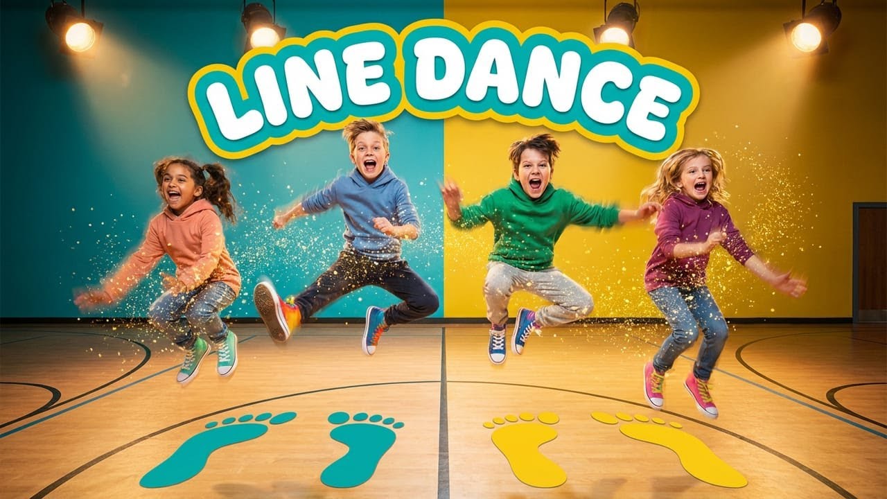 Line Dance for Kids 💃🕺 Move & Dance Along! - YouTube