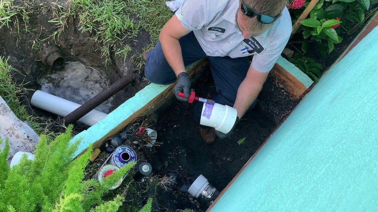 How to fix and install a sewage clean out pipe - YouTube