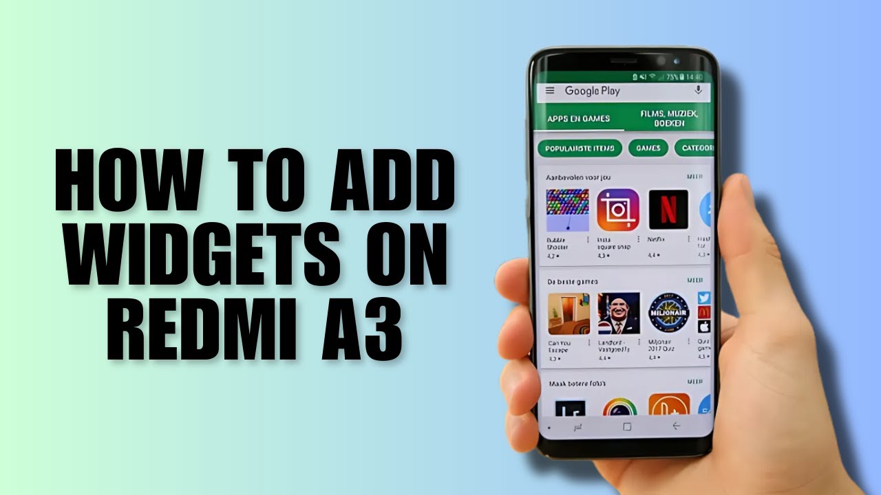 How to Add Widgets on Redmi A3 - Step by step Guide - YouTube