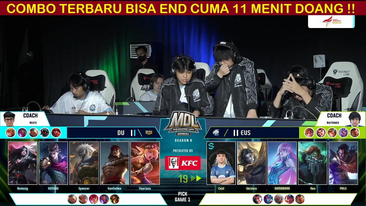 COMBO KHUFRA + ALPHA GAADA OBAT !! DEWA KETAR KETIR !! EVOS ICON VS DEWA UNITED RHODES GAME 2 ...