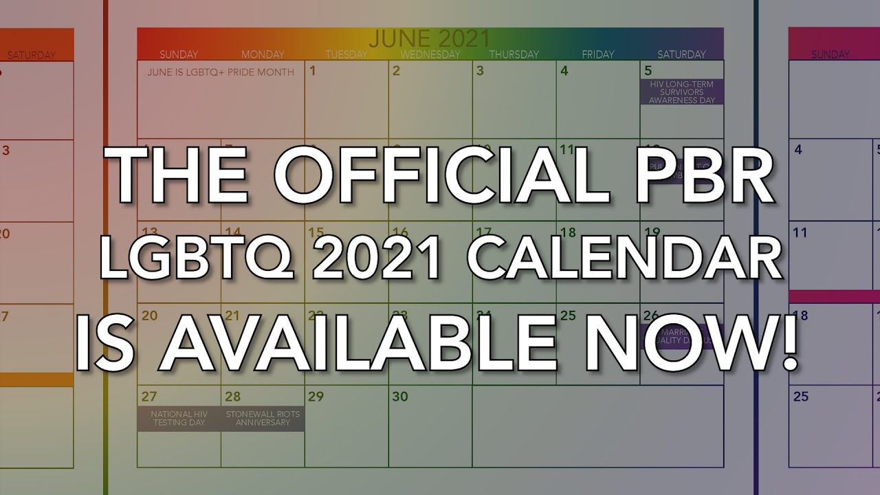The LGBTQ 2021 Calendar - Download Now - YouTube