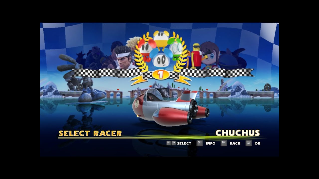 Sonic & SEGA All Stars Racing Racing as the chuchus - YouTube