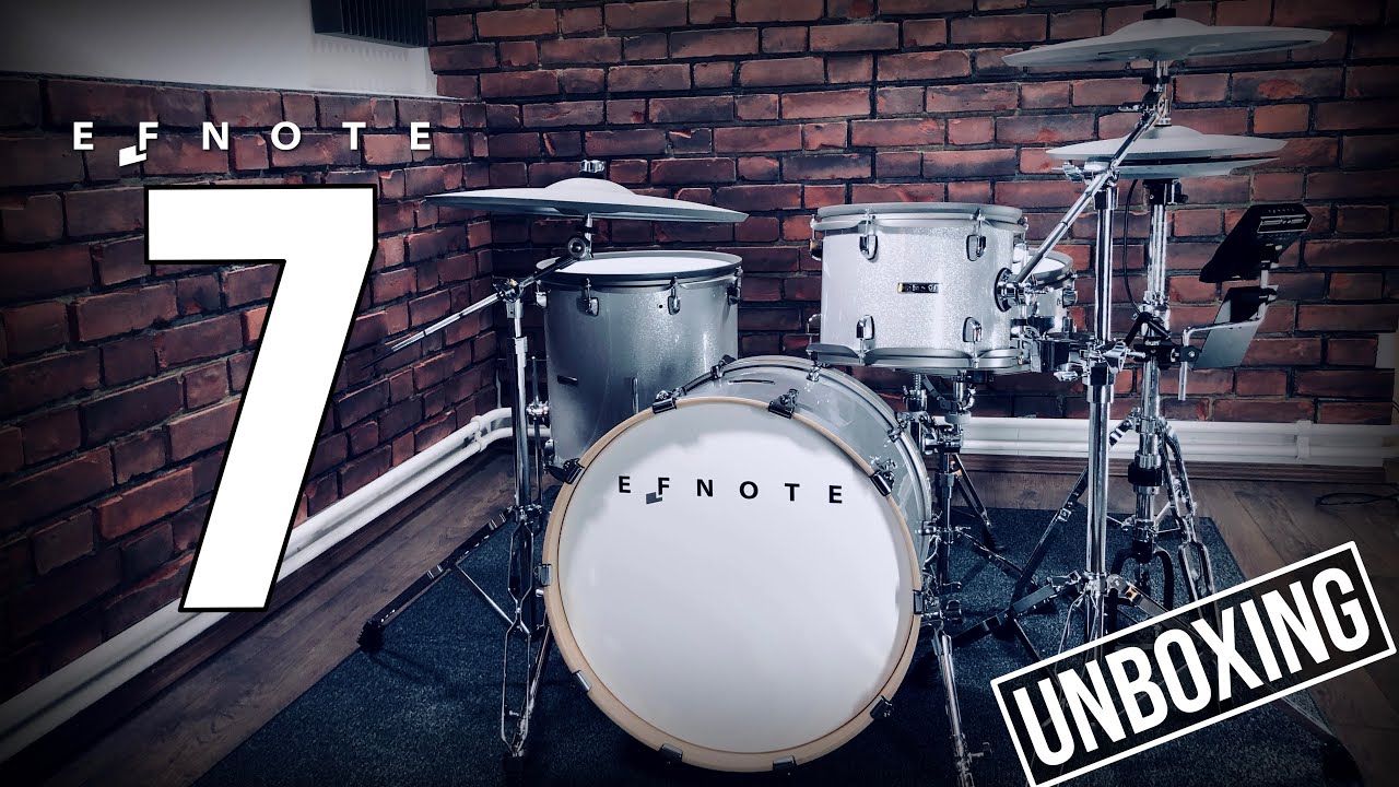 EFNOTE 7 electronic drums unboxing & playing by drum-tec - YouTube
