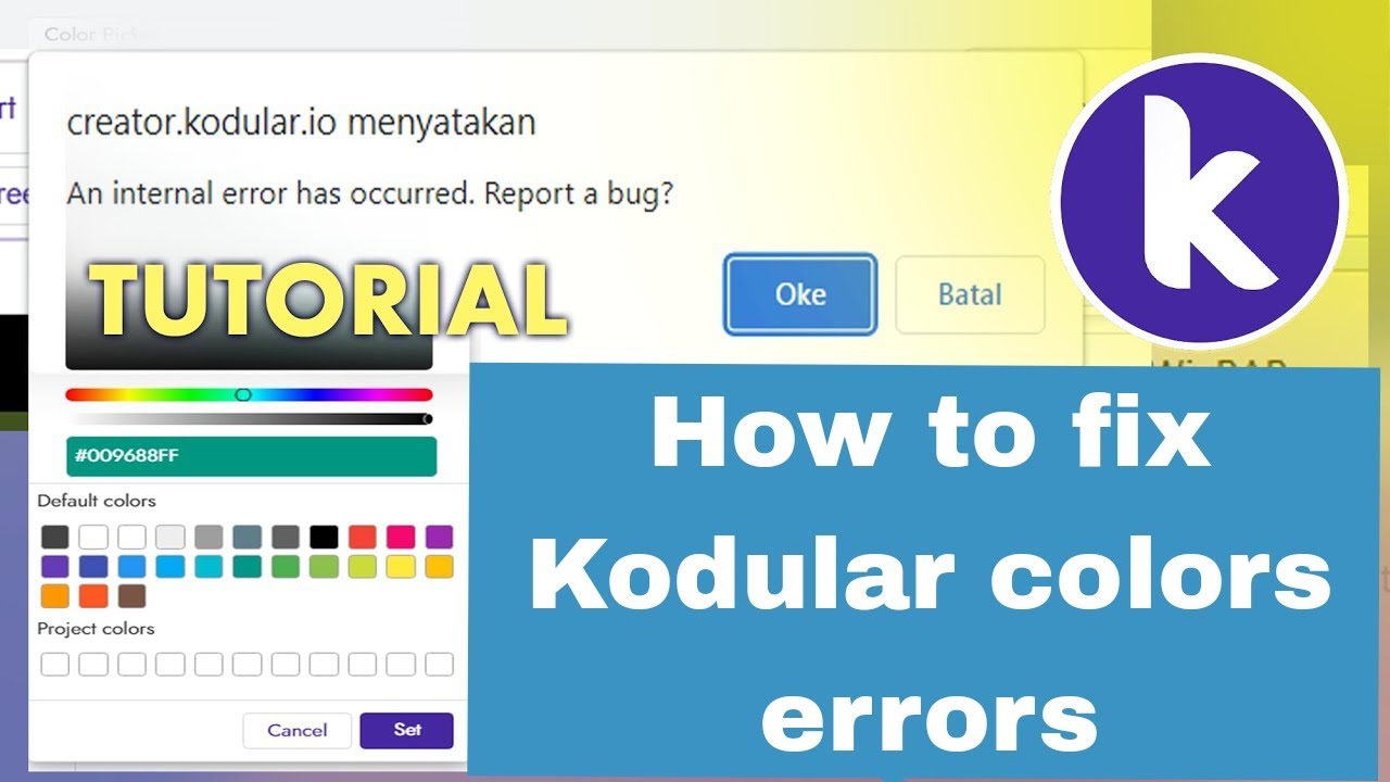 How to fix Kodular colors errors - Latest release Fenix 1.5B.2 Tach ...