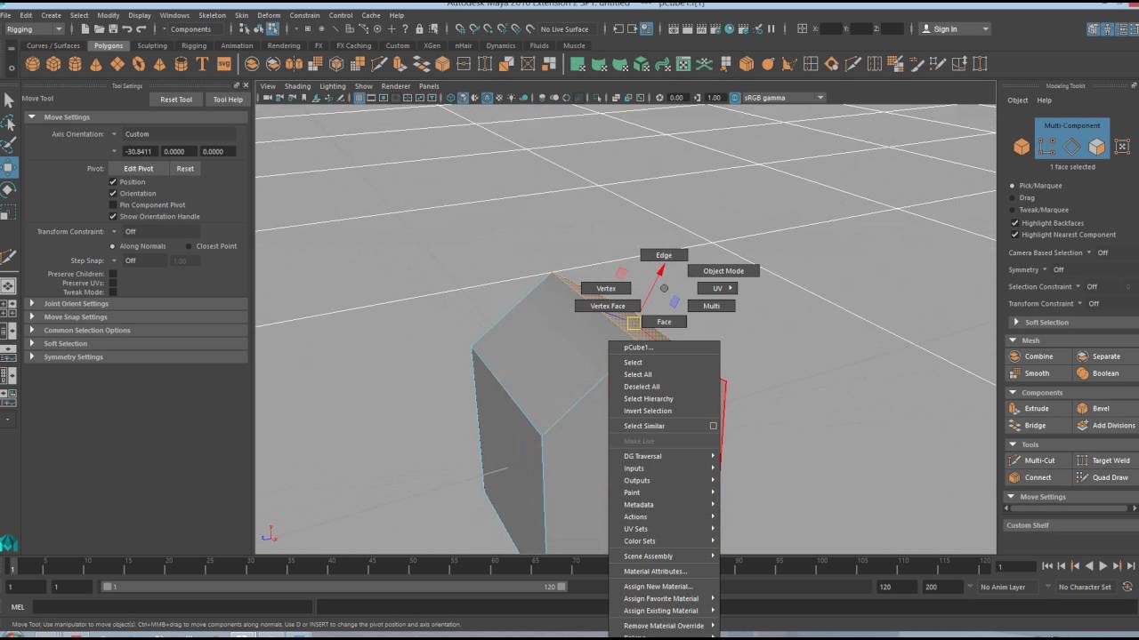 Autodesk Maya 2016 Extension 2 edge slide,auto grid - YouTube