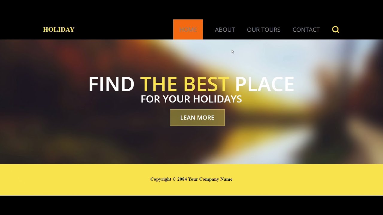 Creating Simple Landing Page Using Html And Css Step By Step Tutorial 0850