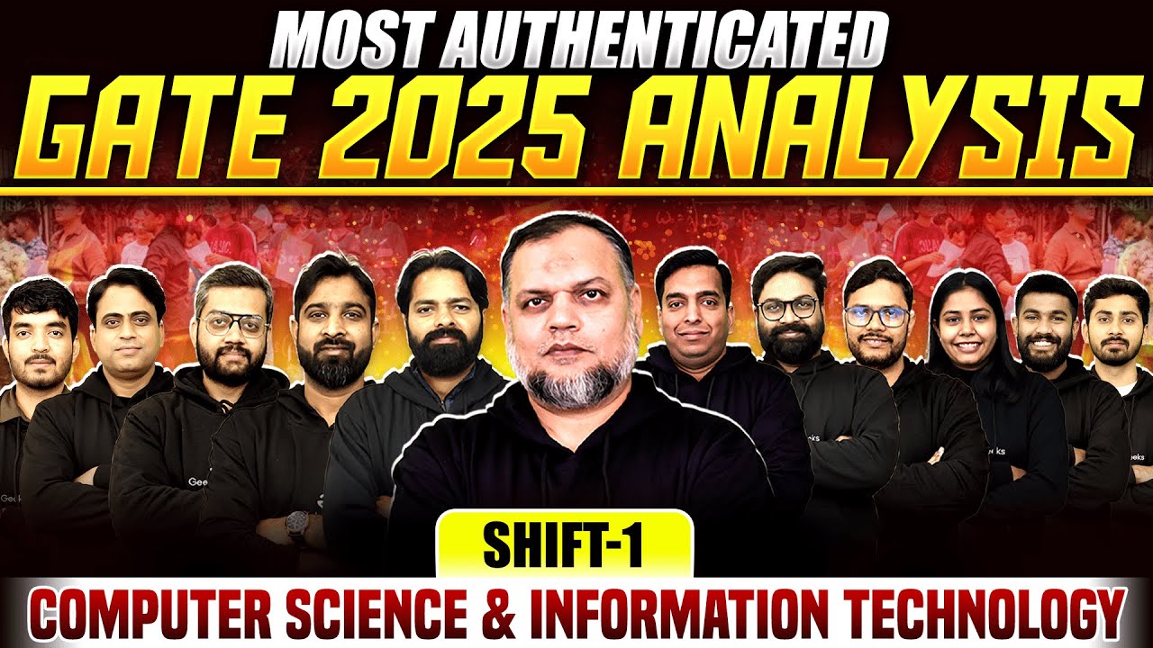 Most Authenticated GATE 2025 Exam Analysis | CS & IT | Key Insights ...