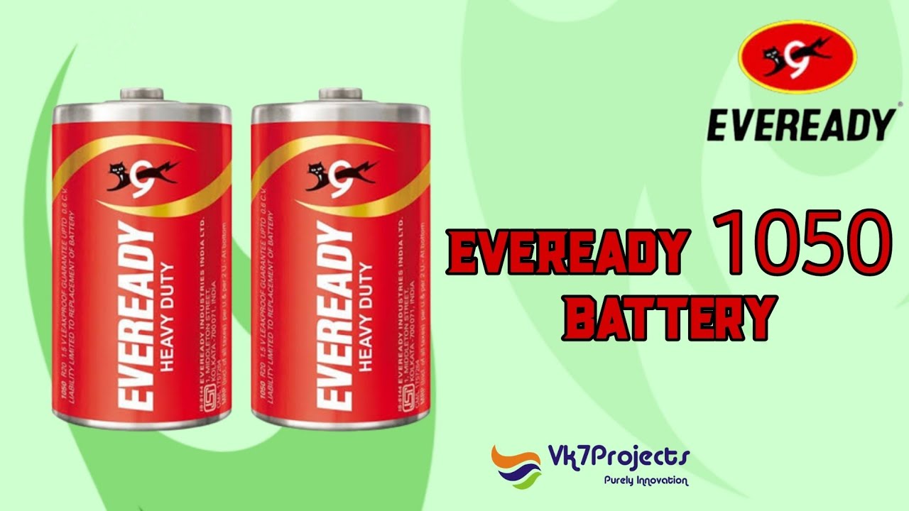 EveReady Battery 1050 || Big Battery 1.5v on Old Radios || 1050 Battery ...