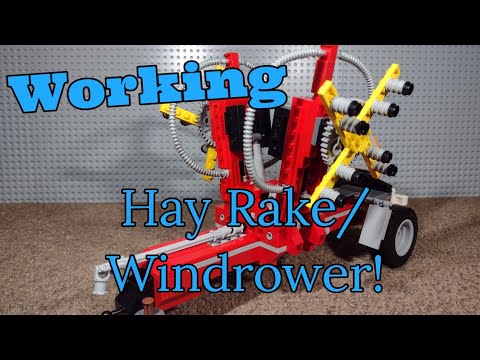 Hay Rake/Windrower for Working Lego Tractor! - YouTube