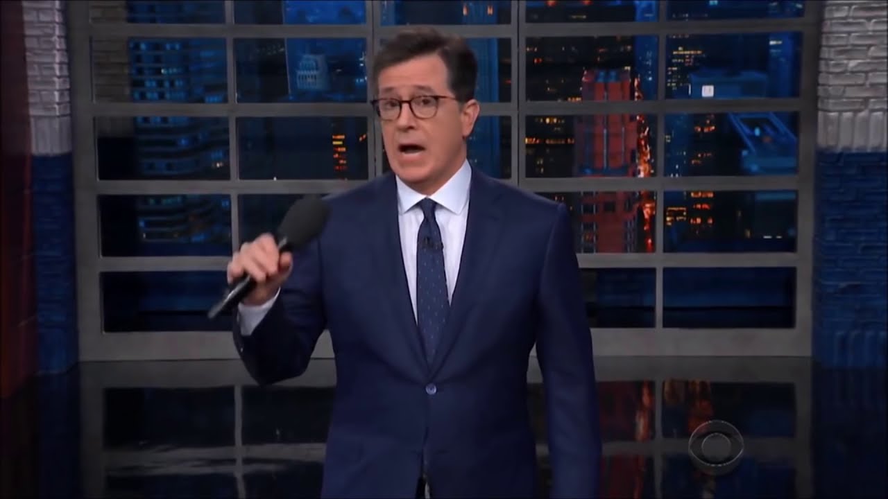 stephen colbert singing Frank sinatra version of Trump way - YouTube