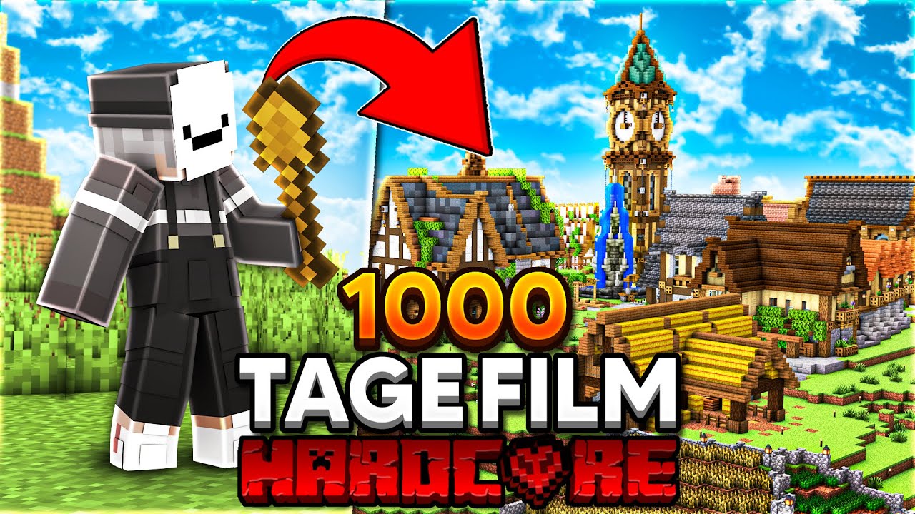 Ich Überlebe 1,000 Tage in Minecraft Hardcore [Film] Realtime YouTube ...