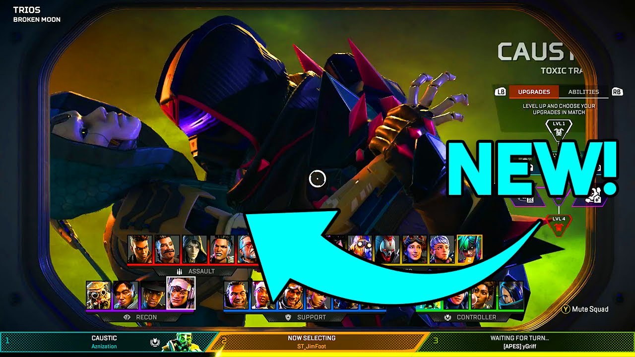 NEW All Unique Apex Legends Select Animations including 'Caustic ...