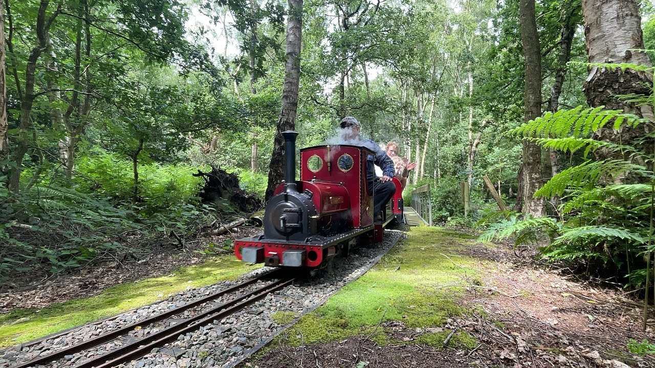 Red damsel running at the Sandiway miniature railway! - YouTube