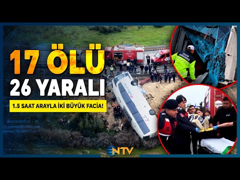 Antalya ve Burdur'da Katliam Gibi İki Kaza: 17 Kişi Hayatını Kaybetti 26 Yaralı! | NTV