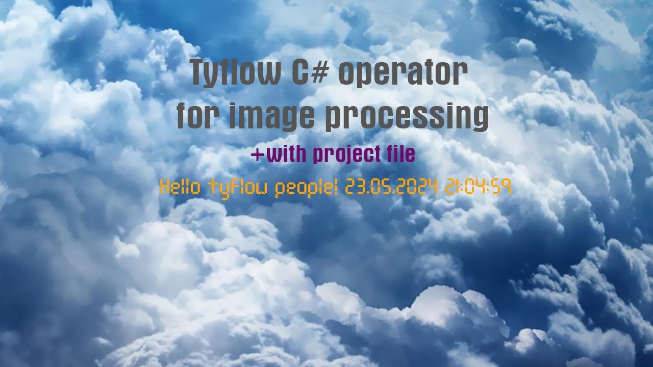 Simpe image processing with TyFlow C# OP. - YouTube