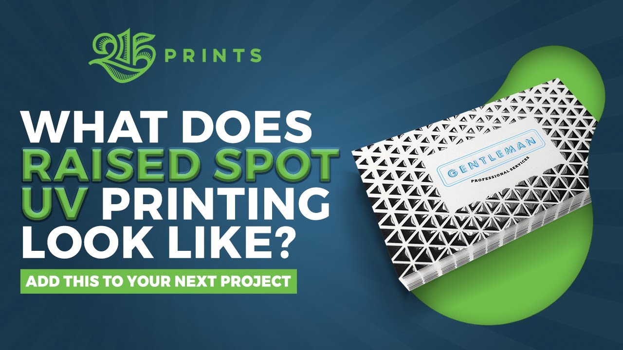 What Does Raised Spot UV Printing Look Like? - YouTube