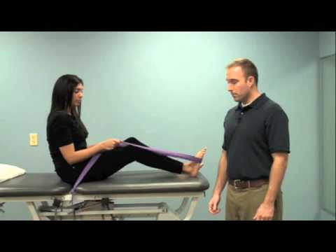 Passive Knee Flexion-- Using Strap - YouTube